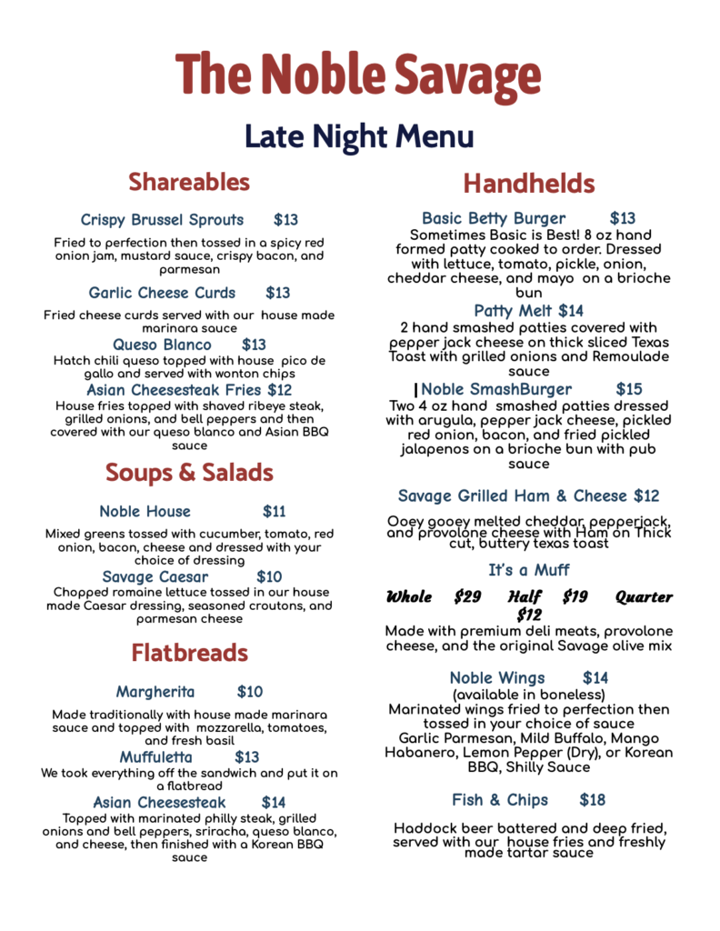 The Menu – The Noble Savage